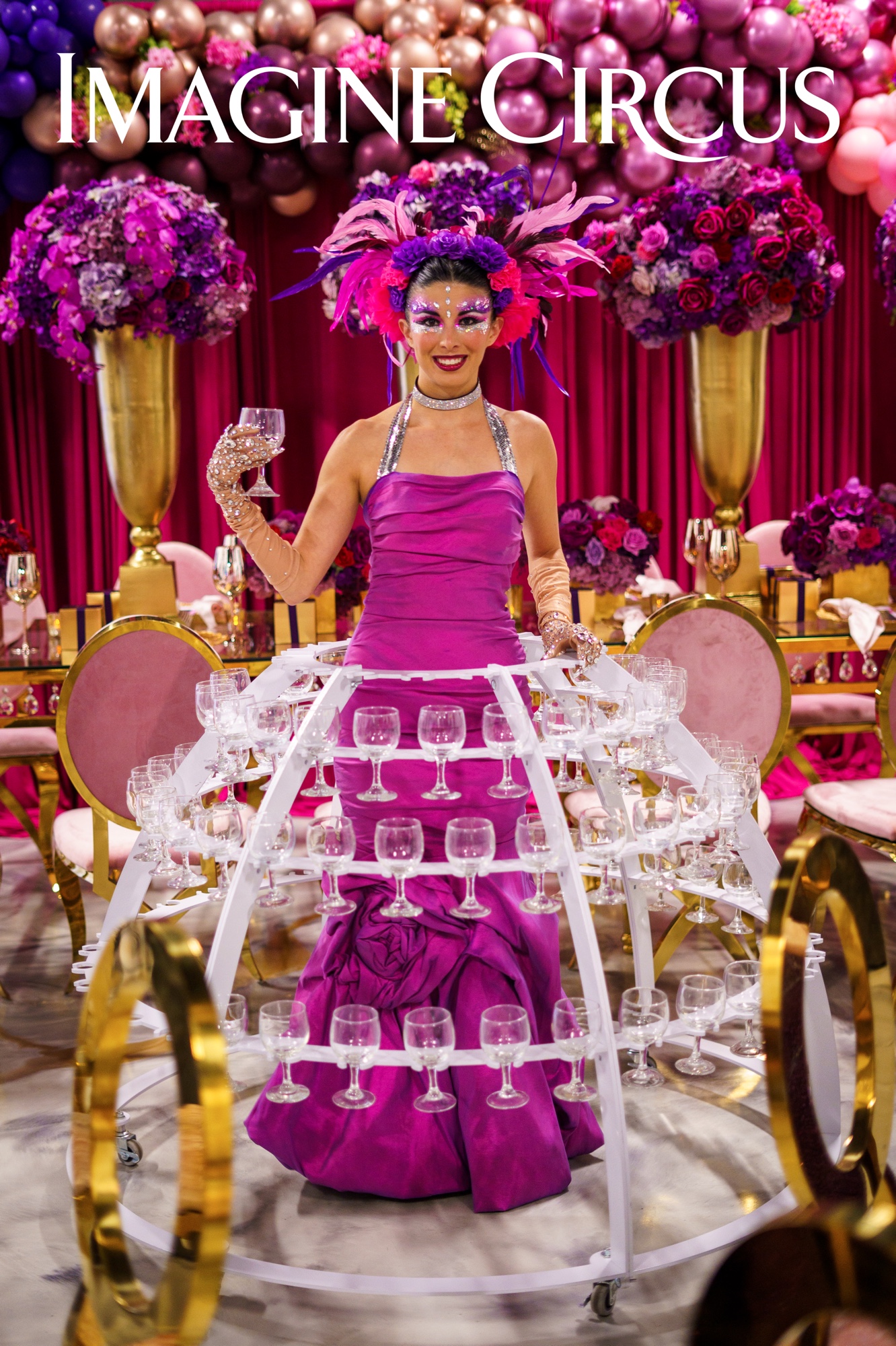 Strolling Champagne Dress | LED Drink Skirt – ImagineCircus.com