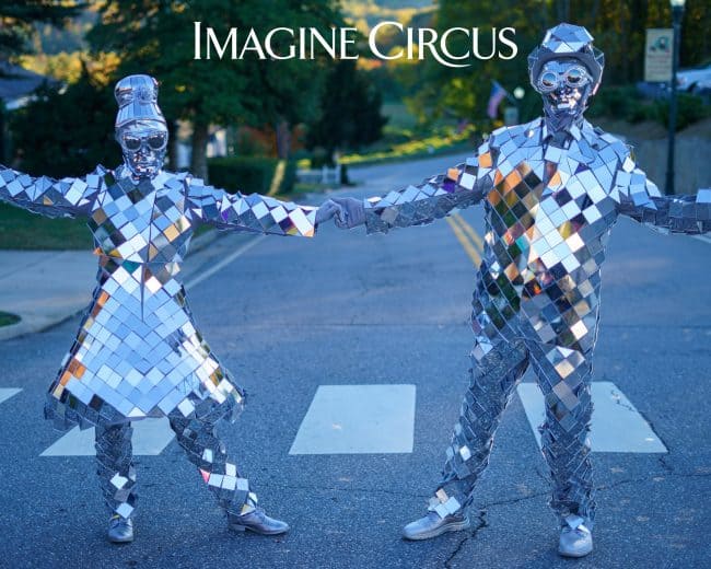Mirror Man & Lady Characters | Strolling Entertainment – ImagineCircus.com