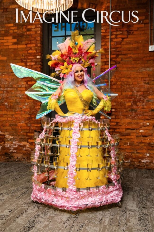 Strolling Champagne Dress | LED Drink Skirt – ImagineCircus.com